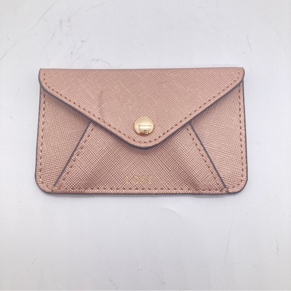 LOFT | Bags | Loft Stick With Me Phone Wallet Pink Rose Gold Tone ...